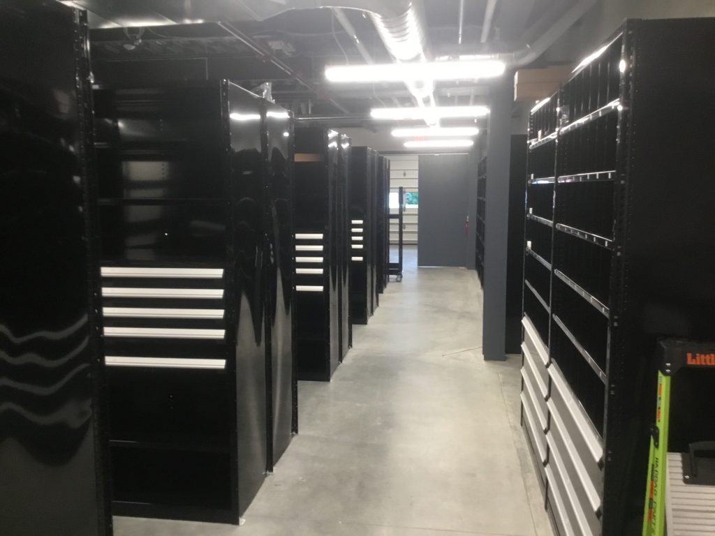 Parts room shelving in Connecticut, Massachusetts, and Rhode Island